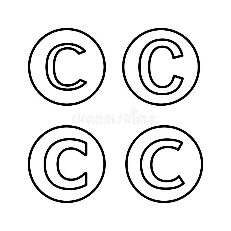 Copyright Icon . Copyright Symbol Stock Vector - Illustration of label ...