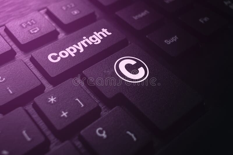 Copyright and Intellectual Property Logo Concept. Stock Image - Image ...