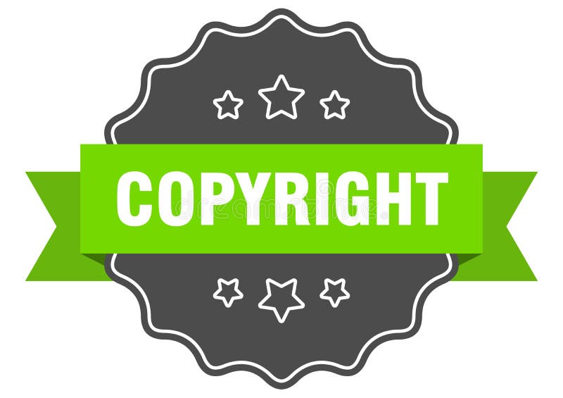 Copyright label stock vector. Illustration of isolated - 160024983