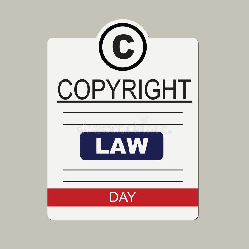Copyright Law Day Event Poster Stock Vector - Illustration of success ...