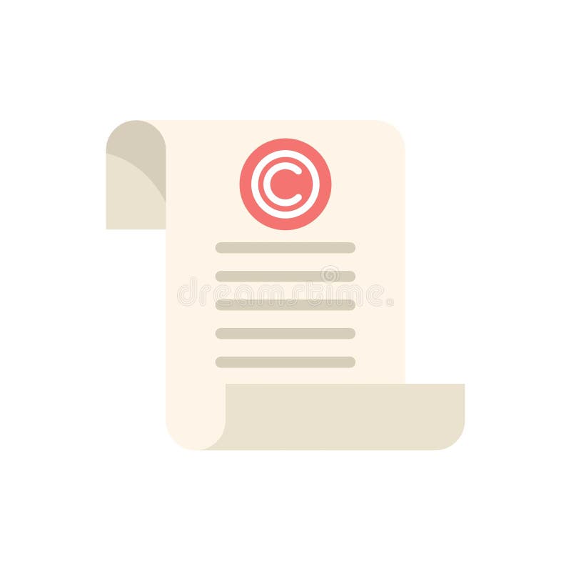 Copyright Legal Document with a Copyright Symbol on it Stock ...