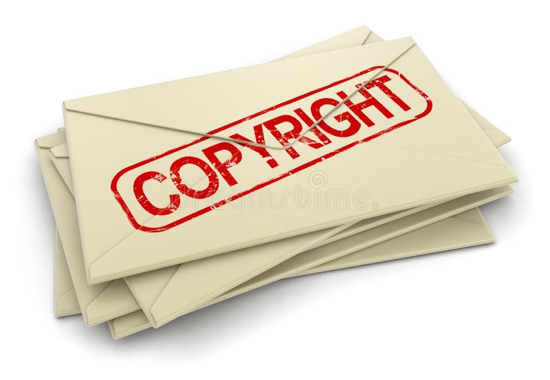 Copyright Letters (clipping Path Included) Stock Illustration ...