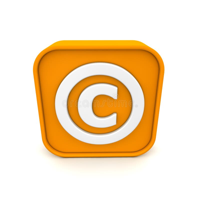 Symbol Für Copyright-Zeichen - Flache Vektorgrafik Redaktionelles ...