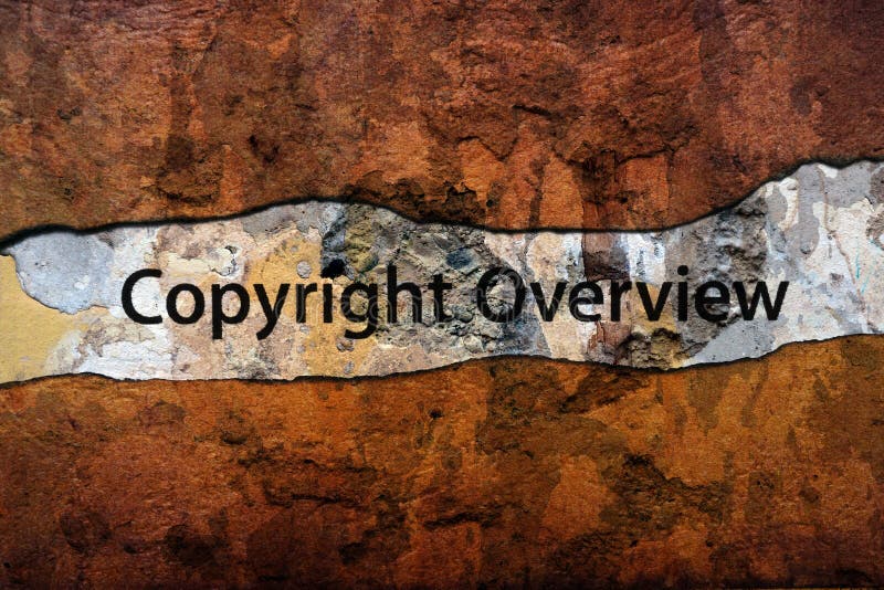 Copyright Overview Text on Wall Stock Image - Image of plagiarism ...