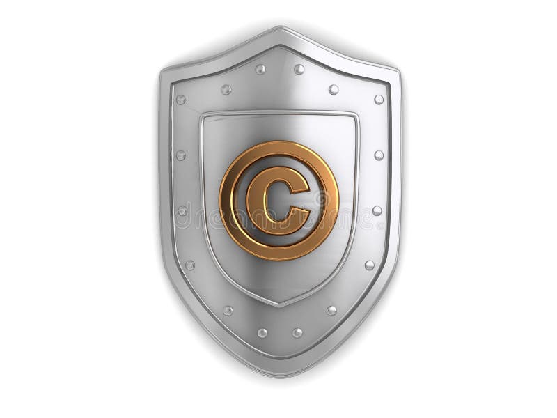 Copyright protection stock illustration. Illustration of yellow - 11093018