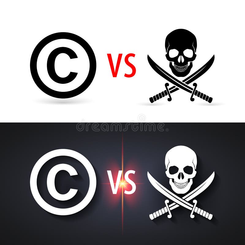 Copyright protection stock vector. Illustration of criminal - 52138262