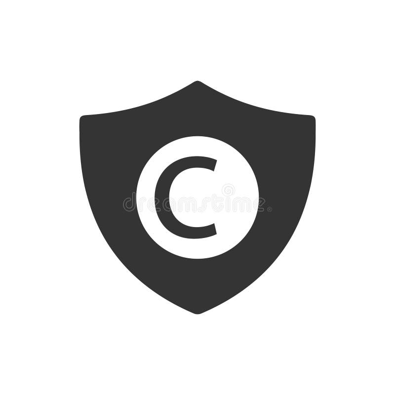 Copyright Protection Icon stock vector. Illustration of protection ...