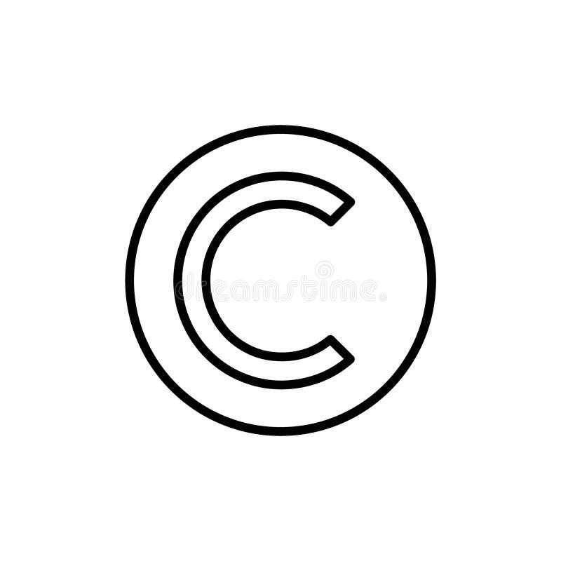 Copyright Protection Icon Ideal for Intellectual Property Stock Vector ...
