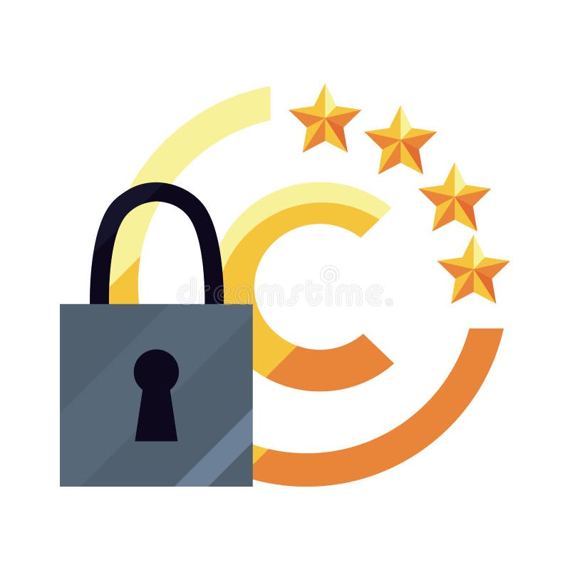 Copyright Protection of Intellectual Stock Vector - Illustration of ...