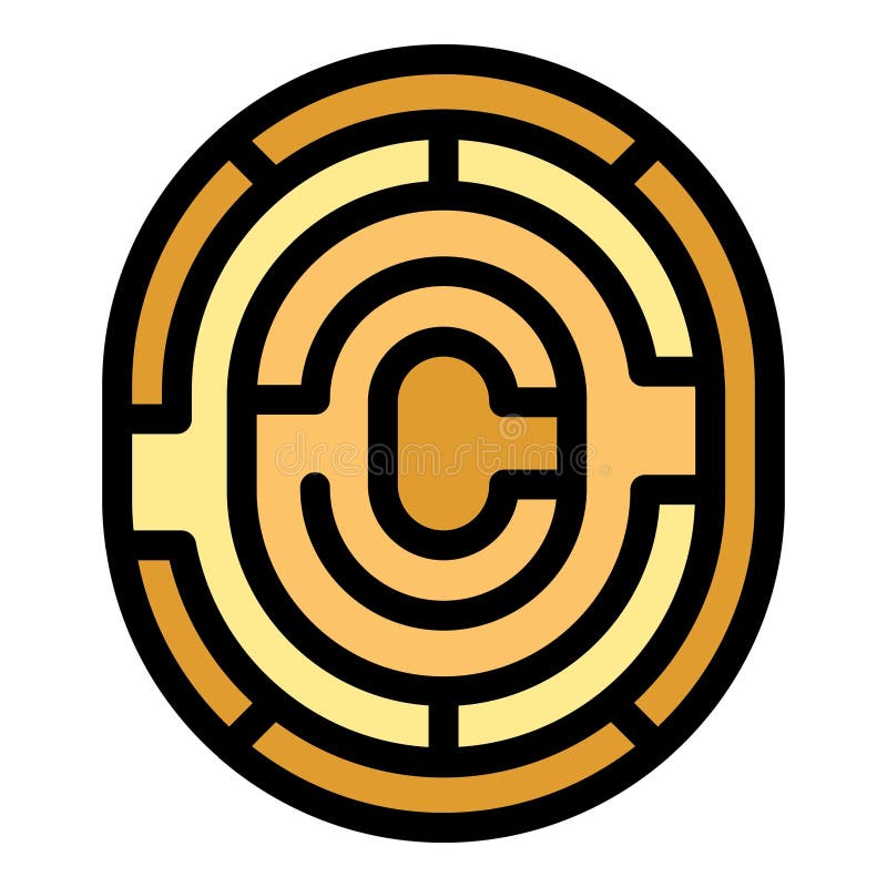 Copyright Protection System Showing Copyright Symbol Inside a Maze ...