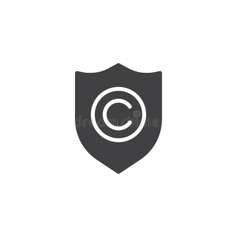 Copyright Protection Vector Icon Stock Vector - Illustration of logo ...
