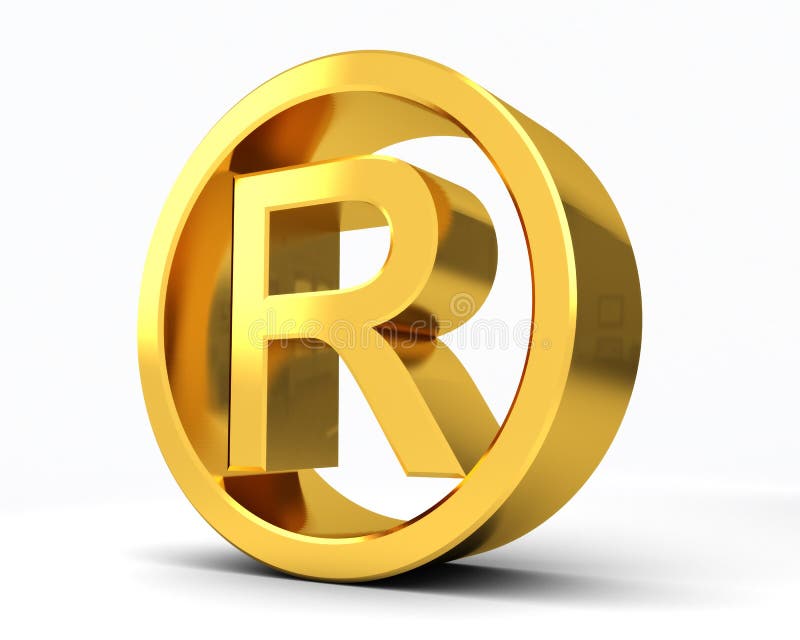 Shiny Registered Trademark Symbol Stock Illustration - Illustration of ...
