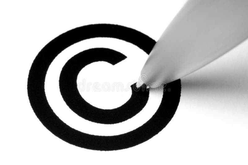 Copyright Sign stock image. Image of legal, pencil, copyright - 9801251
