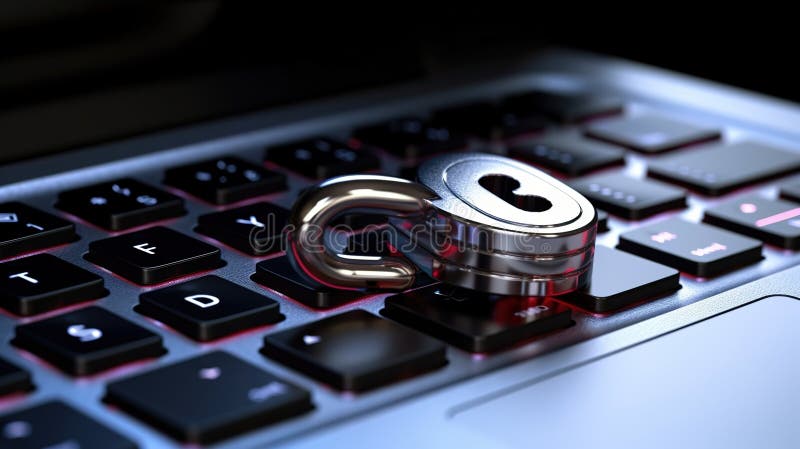 Copyright Sign with Lock on the Laptop Keyboard. Intellectual Pr Stock ...