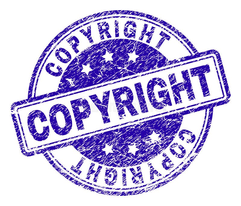 Scratched Textured COPYRIGHT Stamp Seal Stock Vector - Illustration of ...