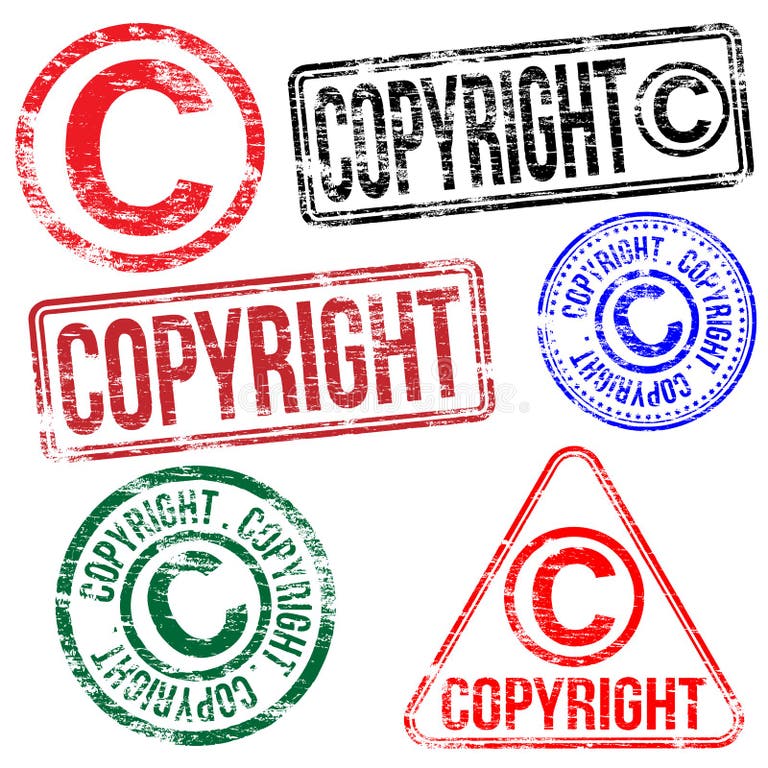 Copyright Stamps stock vector. Illustration of background - 31447357