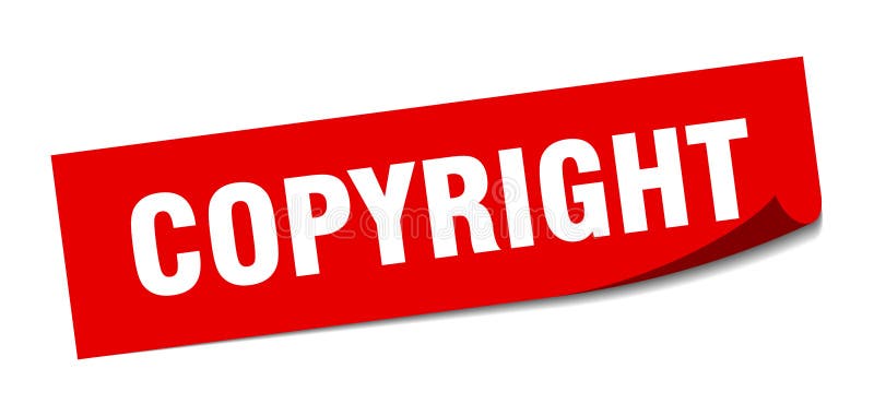 Copyright Sticker Stock Illustrations – 1,815 Copyright Sticker Stock ...