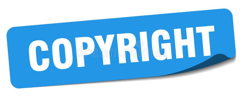 Copyright Sticker. Copyright Label Stock Vector - Illustration of ...