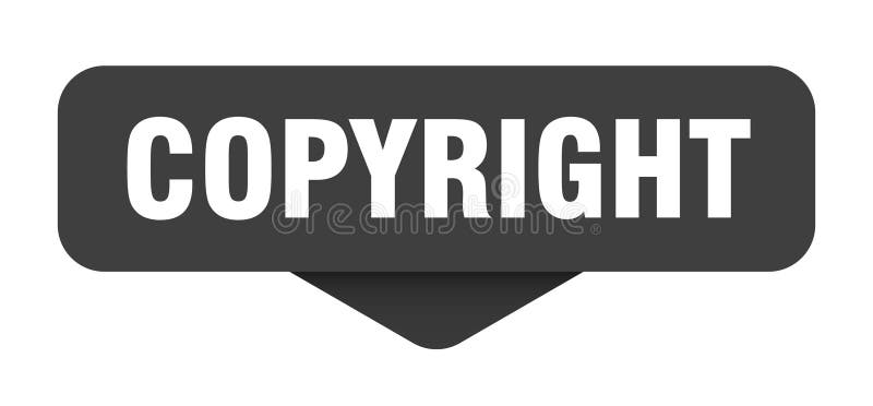 Copyright Sticker. Copyright Sign on Transparent Background Stock ...