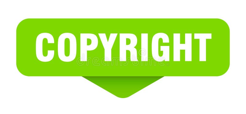 Copyright Sticker. Copyright Sign on Transparent Background Stock ...