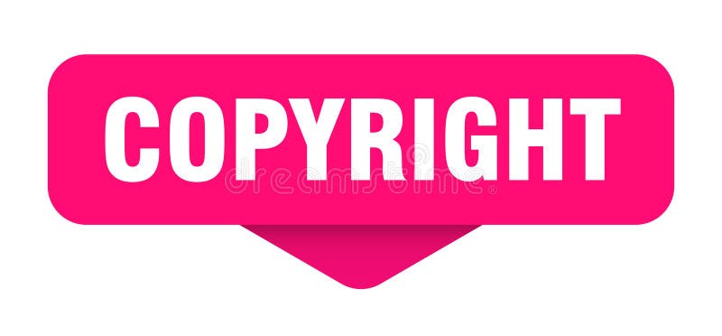 Copyright Sticker. Copyright Sign on Transparent Background Stock ...