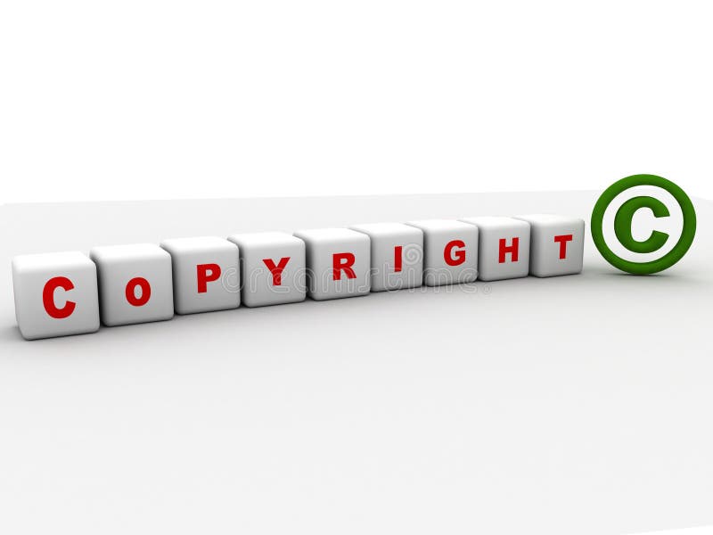 Copyright Symbol In Gold (3d) Stock Illustration - Illustration of ...