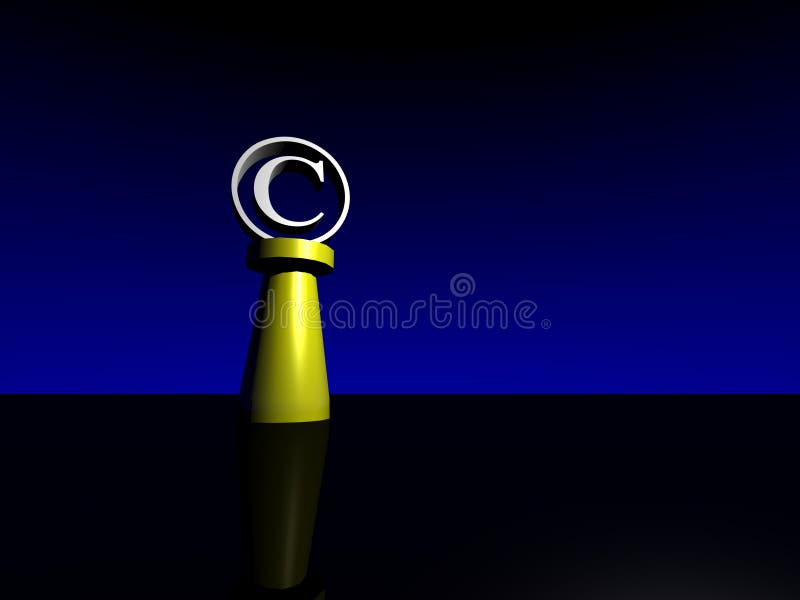 Copyright symbol stock illustration. Illustration of three - 13736425