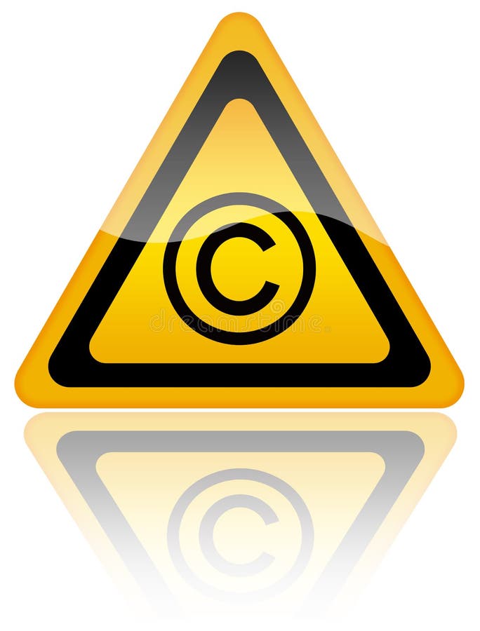 Copyrighted Materials Duplication RGB Color Icon Stock Vector ...