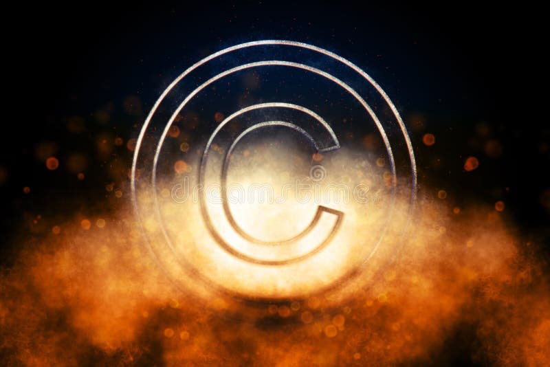 Copyright Symbol, C Letter in Circle Stock Illustration - Illustration ...