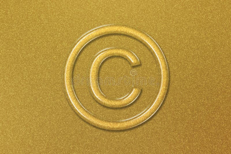 Copyright Symbol, C Letter in Circle Stock Illustration - Illustration ...