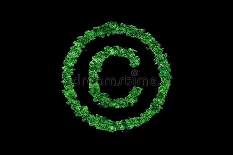 Copyright Symbol, C Letter in Circle Stock Illustration - Illustration ...