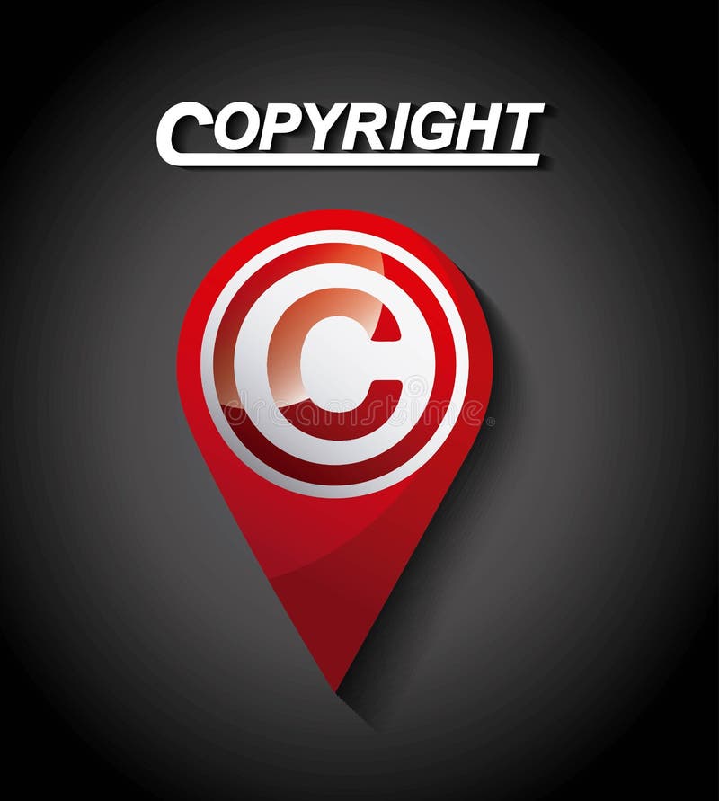 Copyright symbol design stock illustration. Illustration of rights ...