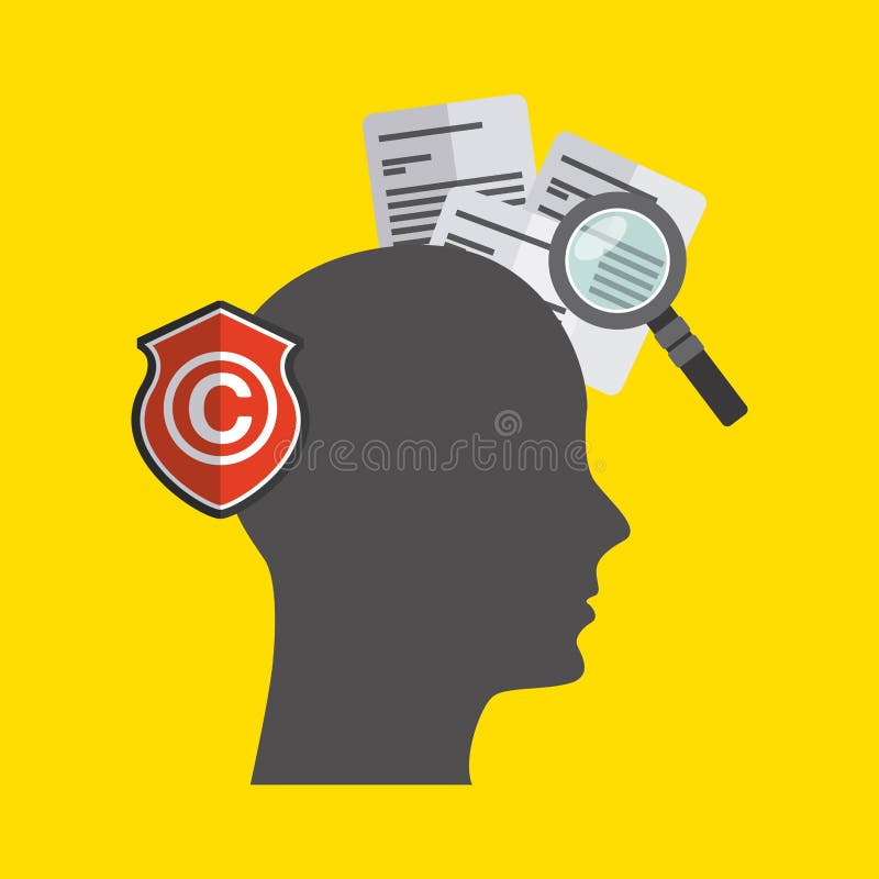 Copyright symbol design stock illustration. Illustration of documents ...