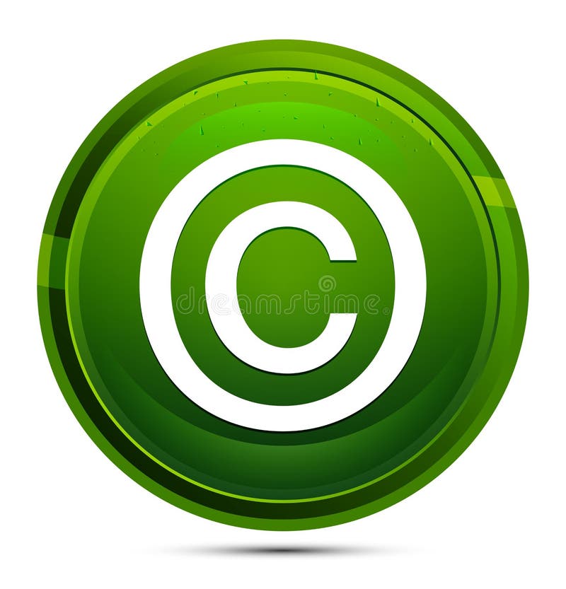 Copyright Symbol Icon Abstract Design Bright Red Banner Background ...