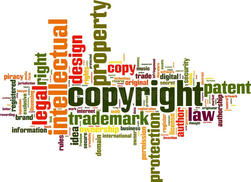 Copyright word cloud stock vector. Illustration of word - 275335476