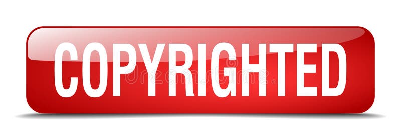 Copyrighted button stock vector. Illustration of copyrighted - 119884333