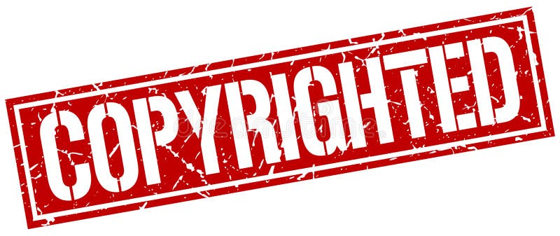 Copyrighted stamp stock vector. Illustration of insignia - 120114285