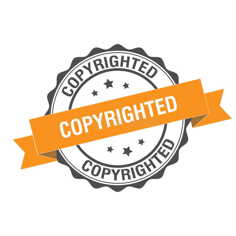 Copyrighted Stamp Illustration Stock Vector - Illustration of ...