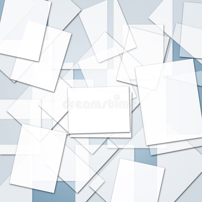 Copyspace Background Represents Blue Blank and Paper Stock Illustration ...