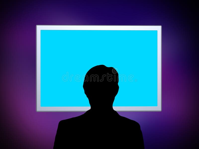 Copyspace Computer Indicates Flat Screen and Computing Stock ...