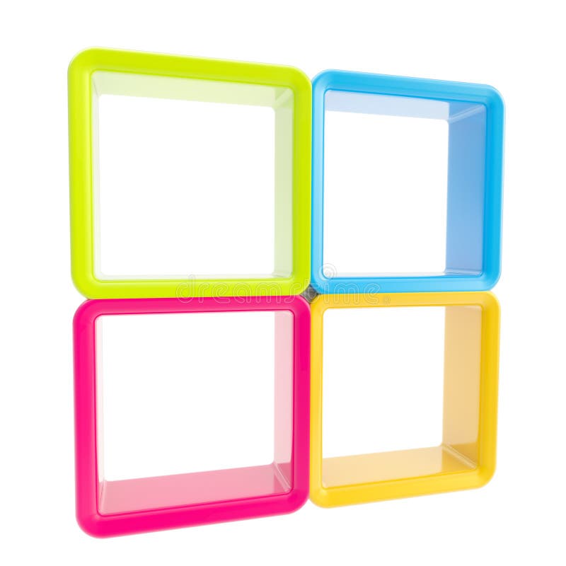 Copyspace Window Shelf Set Showcase Stock Illustration - Illustration ...