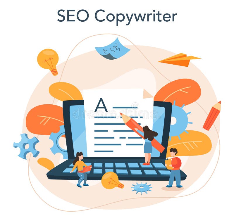 Copywriter Concept. Idea of Writing Texts, Creativity and Promotion ...