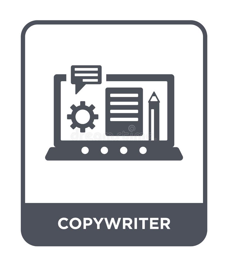 Copywriter Icon in Trendy Design Style. Copywriter Icon Isolated on ...