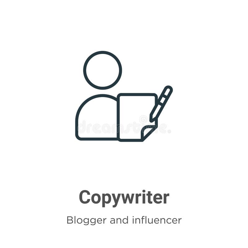 Copywriter Black Vector Concept Icon. Copywriter Flat Illustration ... Copywriter Black Vector Concept Icon. Copywriter Flat Illustration ...