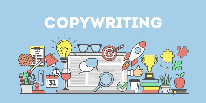 Copywriting Concept Illustration. Stock Vector - Illustration of blog ...