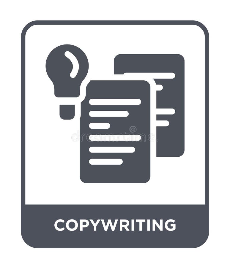 Copywriting Icon in Trendy Design Style. Copywriting Icon Isolated on ...