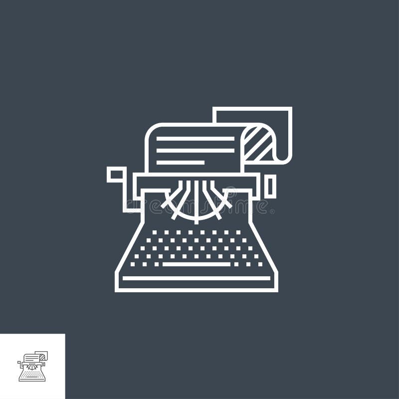 Copywriting Line Icon stock vector. Illustration of style - 197123761