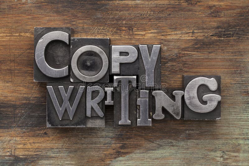 Copywriting Word in Wood Type Stock Image - Image of copywriting ...