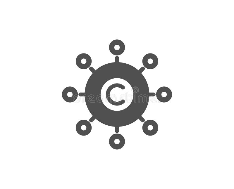 Copywriting Network Simple Icon. Copyright Sign Stock Vector ...