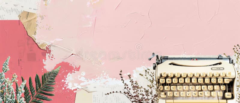 Copywriting Poster in Collage and Halftone Style with a Retro ...